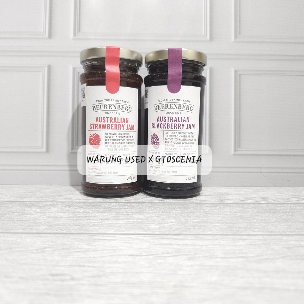 Jual Beerenberg Strawberry Blackberry Apricot Orange Blueberry jam 300 ...