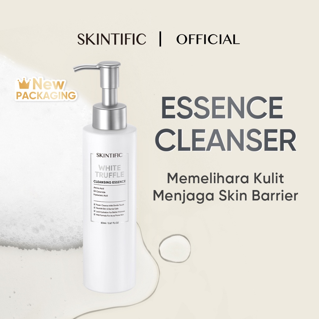 Jual SKINTIFIC White Truffle Cleansing Essence Cleanser Facial Wash ...