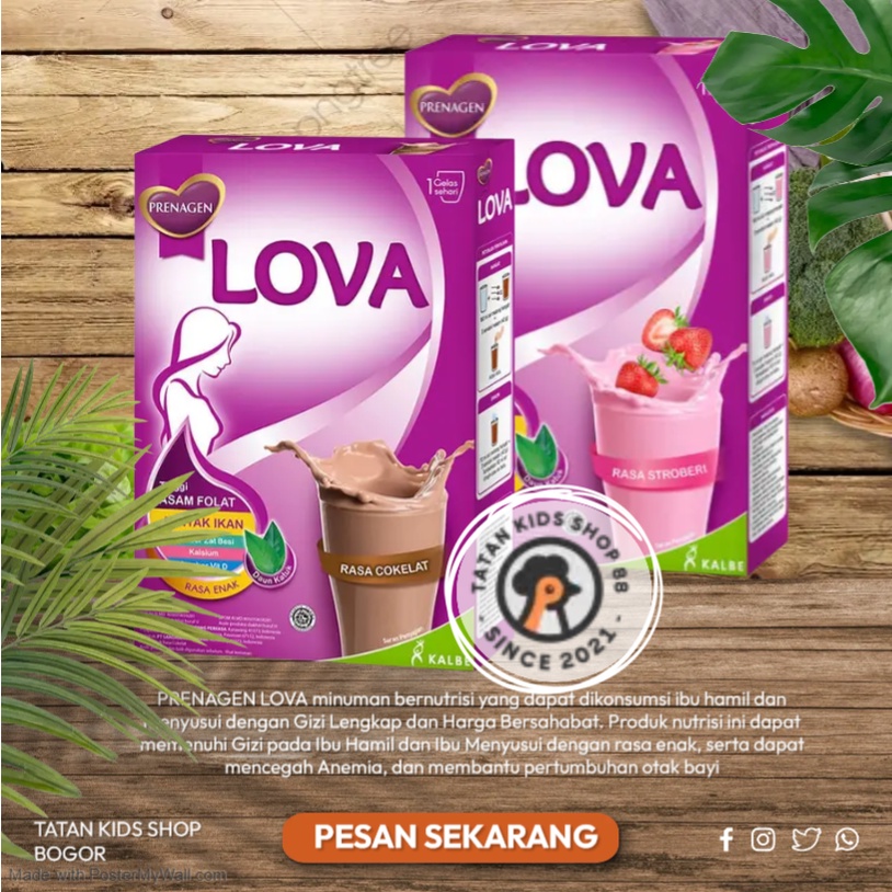 Jual Susu Prenagen lova 120 gr Rasa Coklat Dan Strawberry Promil ...