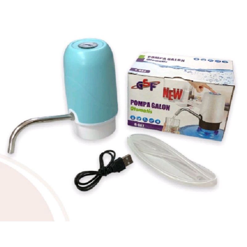 Jual Pompa Galon Air Premium Q2 678 LED Pompa Galon Elektrik Pompa Galon Otomatis Free Kabel USB ...