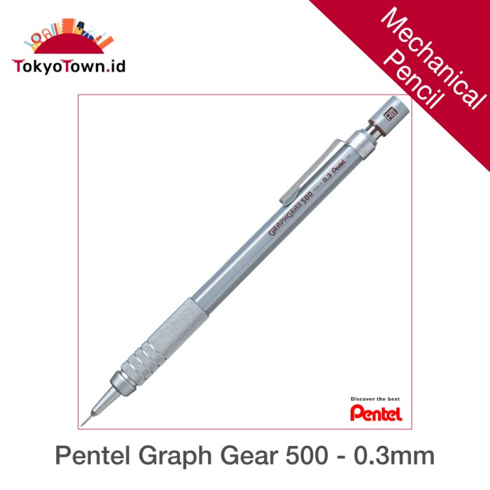 Jual Pentel Graph Gear 500 Mechanical Drafting Pencil - 0.3mm | Shopee ...