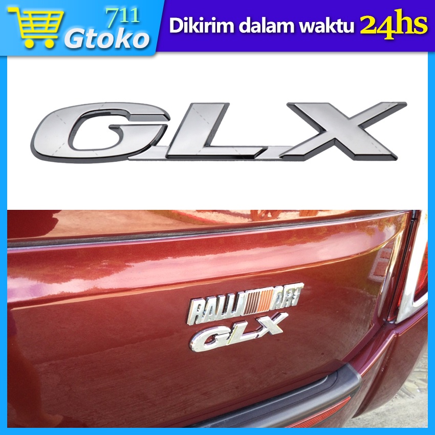 Jual Emblem Logo Mitsubshi Lancer GLX 3D Stiker Sticker Bagasi Belakang ...