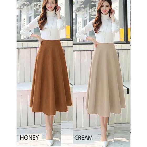 Jual (L083) Rok Flare panjang 7/8 / Sebetis | Shopee Indonesia