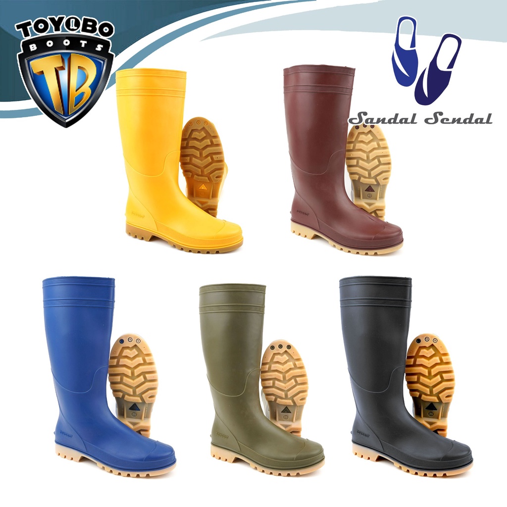 Jual Sepatu Boots Tinggi TOYOBO RANDOM Sepatu Boot Proyek Perkebunan ...