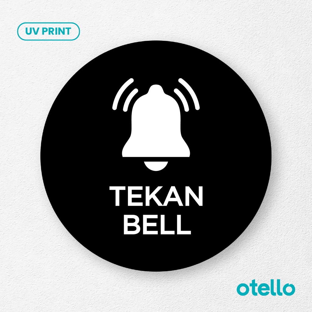Jual Tekan Bell Signage Board Akrilik Tempel Dinding Papan Acrylic Sign ...