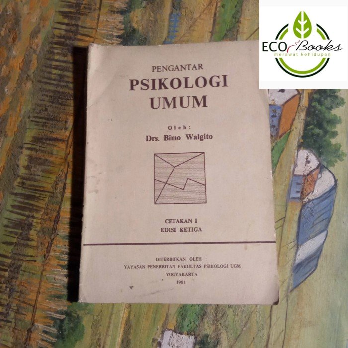Jual Ecobooks - Pengantar psikologi umum Drs Bimo walgito | Shopee ...