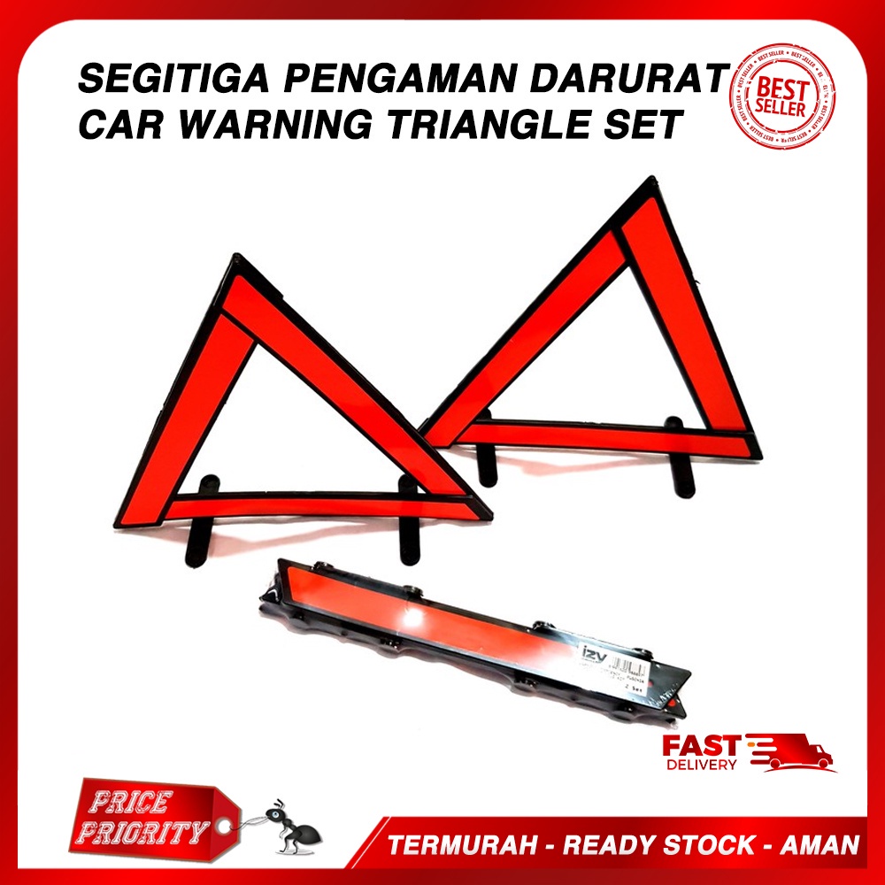 Jual Segitiga Pengaman Mobil Keselamatan Keamanan Mobil Triangle ...