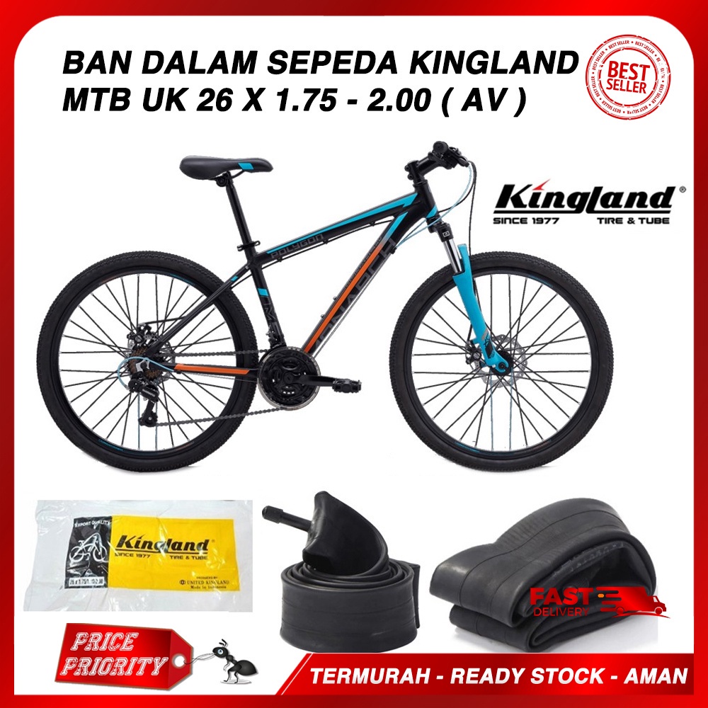 Jual Ban Dalam Sepeda MTB KINGLAND 26 x 1.75 2.00 AV Sepeda Gunung MTB Federal United Ban Dalam ...