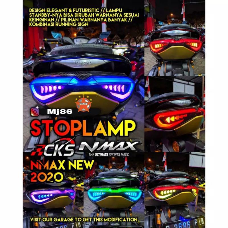 Jual LAMPU STOP NMAX NEW 2020 CKS | STOP LAMP NMAX 2020 WUMING | Shopee ...