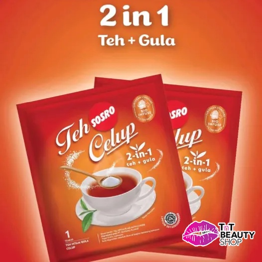 Jual Teh Celup Sosro 2 in 1 - Teh+Gula - 1 sachet | TnT Beauty Shop ...