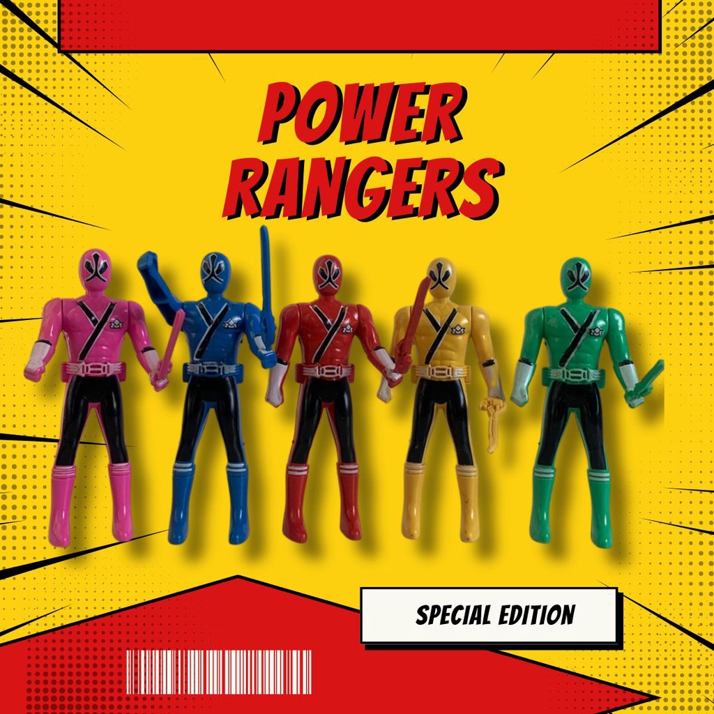 Jual ( BISA COD )- PROMO MAINAN ANAK POWER RANGERS MINI ISI 5PC MAINAN ...