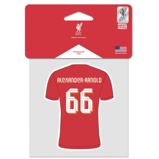 Jual Liverpool FC Trent Alexander-Arnold 4x4 Jersey Decal Sticker ...