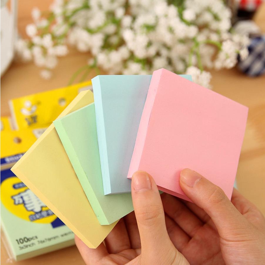 Jual Sticky Note Kertas Polos/ Kertas Memo/Catatan Tempel/Sticky Note ...