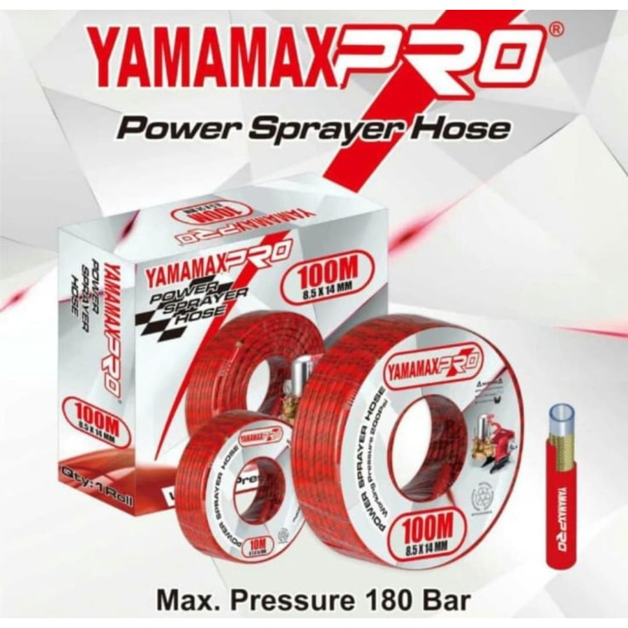 Jual YAMAMAX PRO Selang Hose Power Sprayer Steam Tekanan tinggi 100M ...