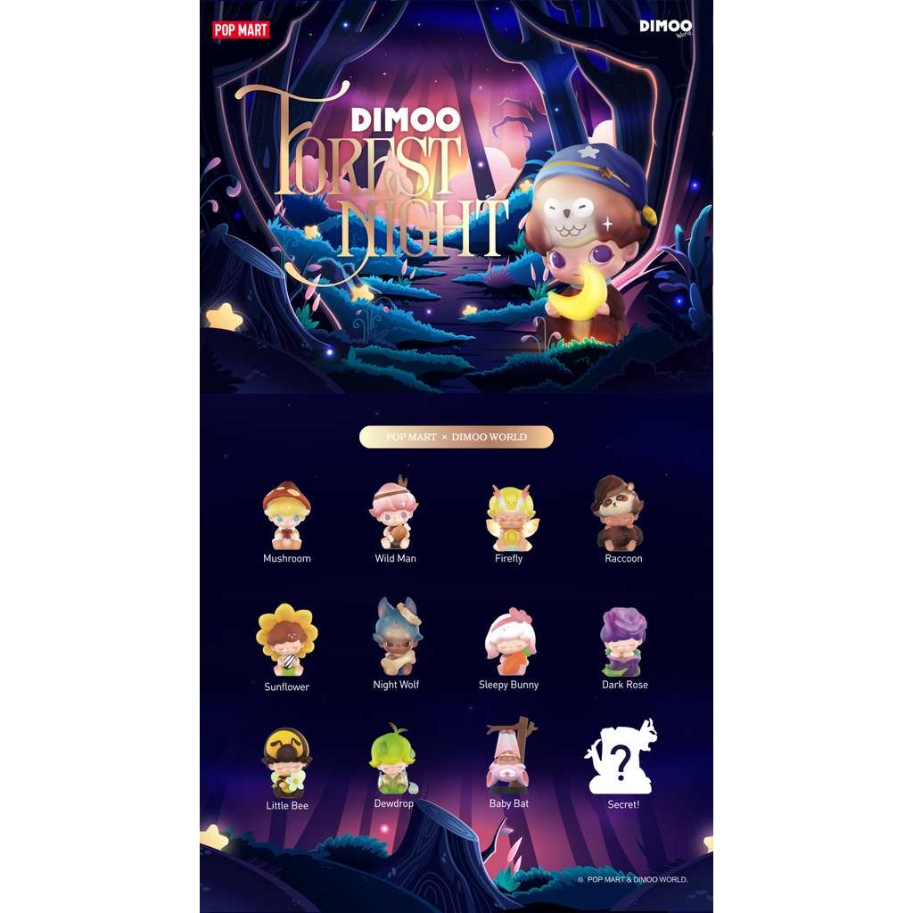 Jual Pop Mart Dimoo Forest Night | Shopee Indonesia