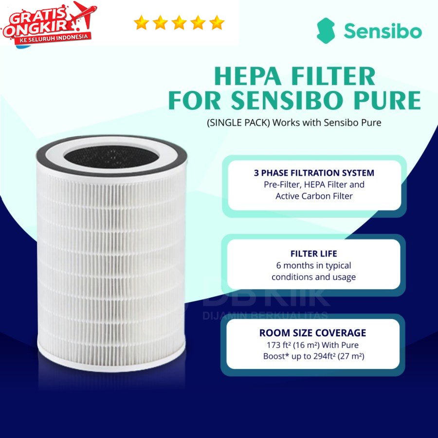 Jual HEPA Filters for Sensibo Pure - Sensibo Pure HEPA Filter (Single ...
