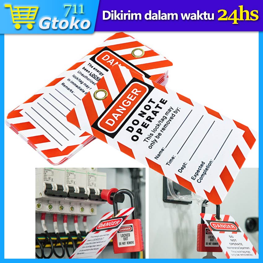 Jual Lockout Tag Safety Tag Out Loto PVC - Danger Do Not Operate ...