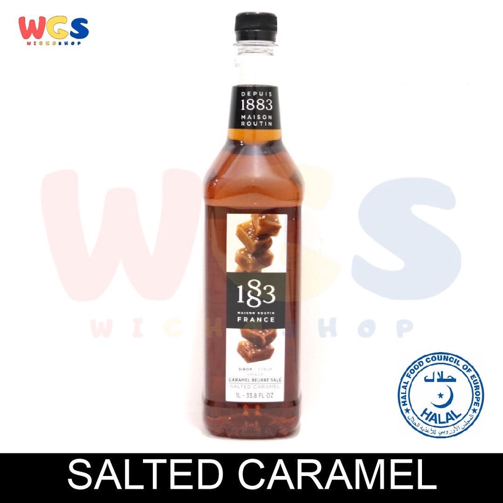 Jual 1883 Maison Routin France Syrup Salted Caramel Flavor 1 ltr - 33.8 ...