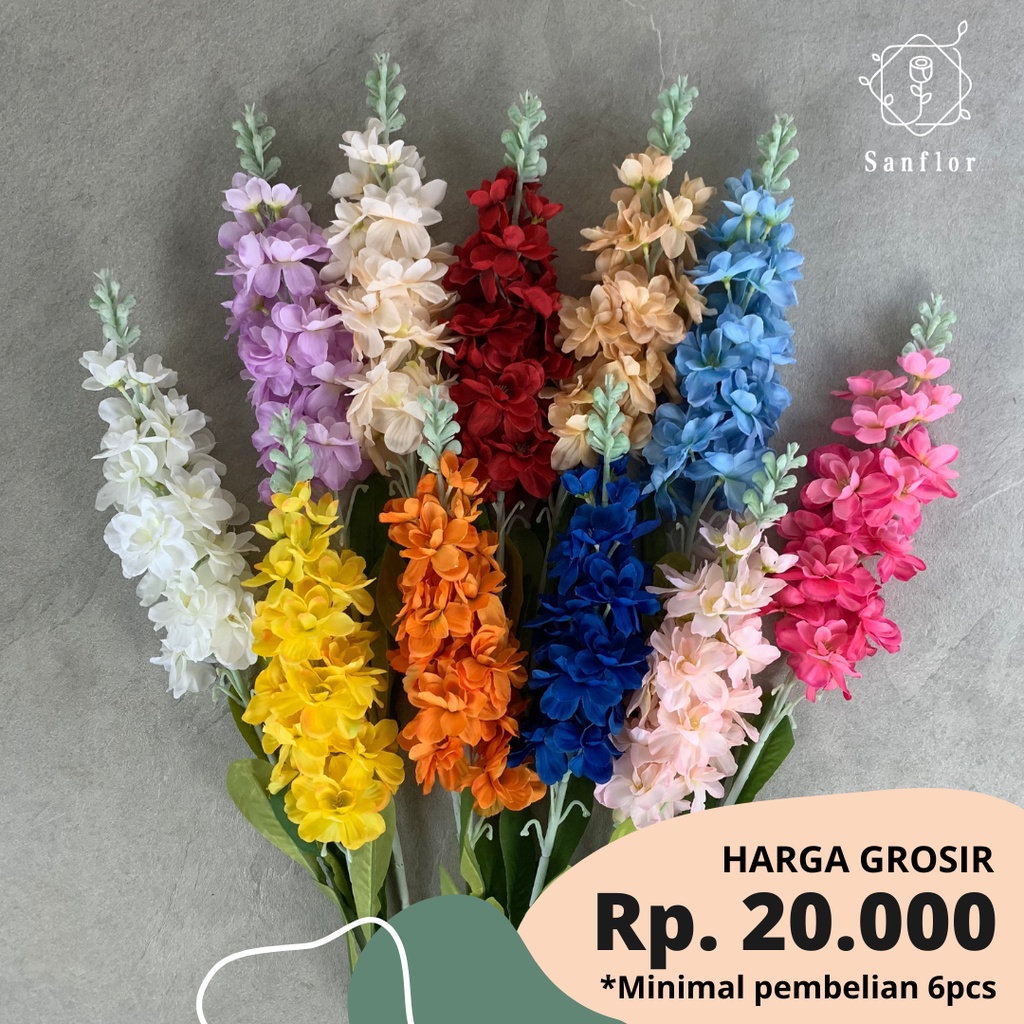 Jual BUNGA SNAPDRAGON K1 ARTIFICIAL BAHAN KAIN HIASAN PELAMINAN ...