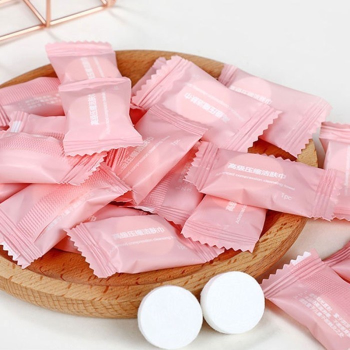 Jual Compressed Paper Mask Sheet / Tablet Mask / Masker Kertas candy ...