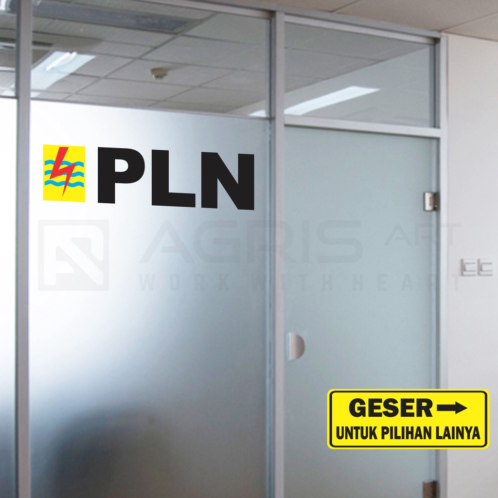 Jual cutting sticker stiker kaca kantor pln | Shopee Indonesia