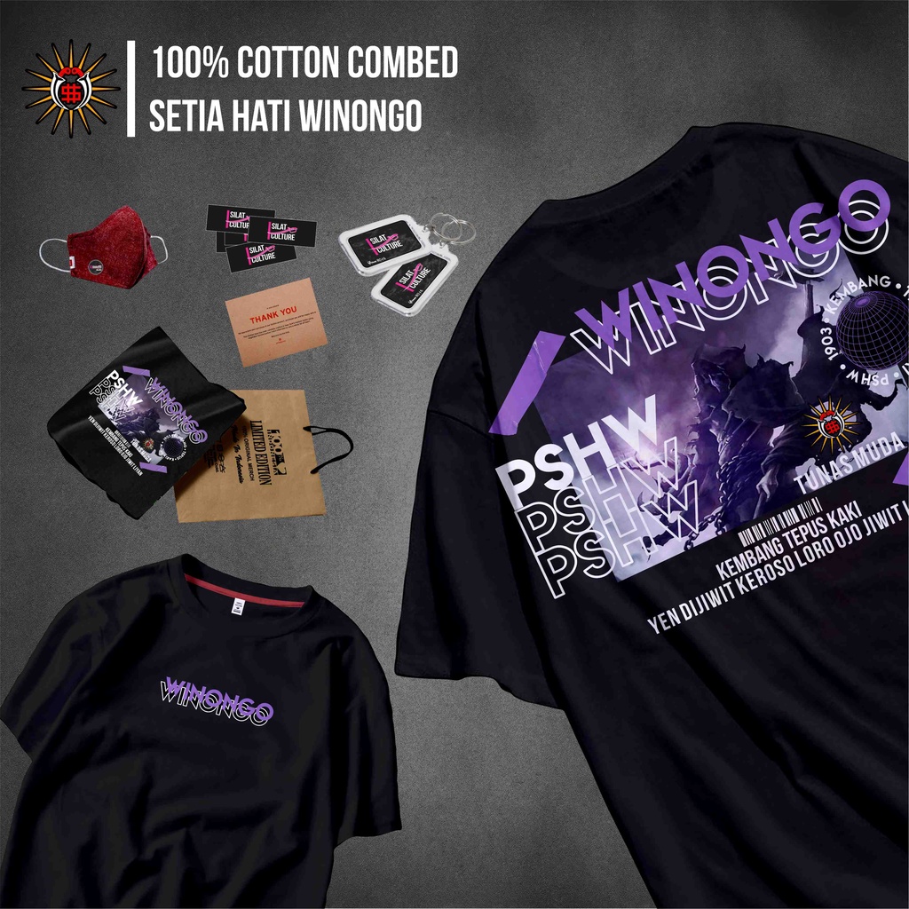 Jual KAOS PSHW WINONGO TUNAS MUDA SETIA HATI WINONGO Kode BROWN ...