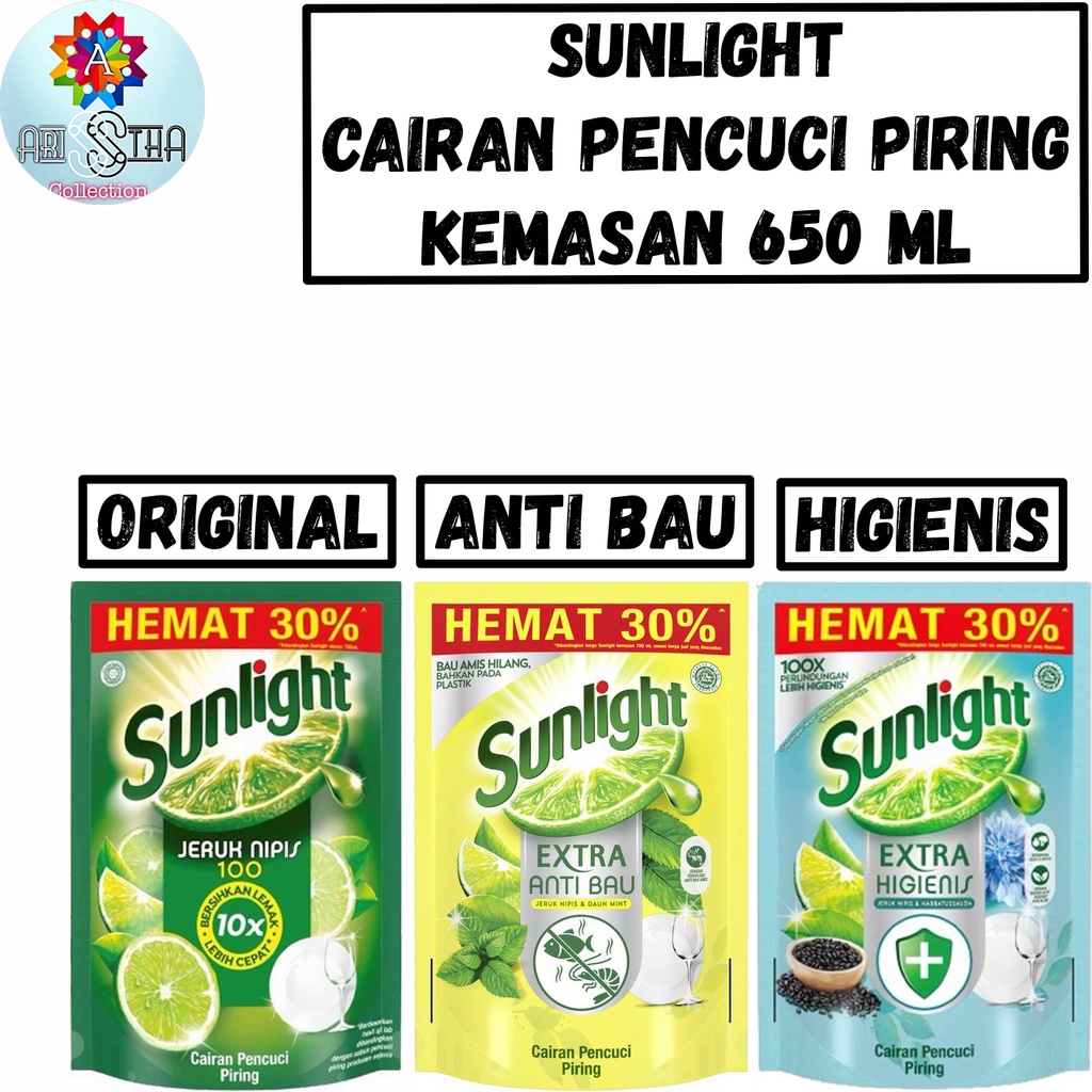 Jual Sunlight Jeruk Nipis Cairan Pencuci Piring 650 ML | Shopee Indonesia