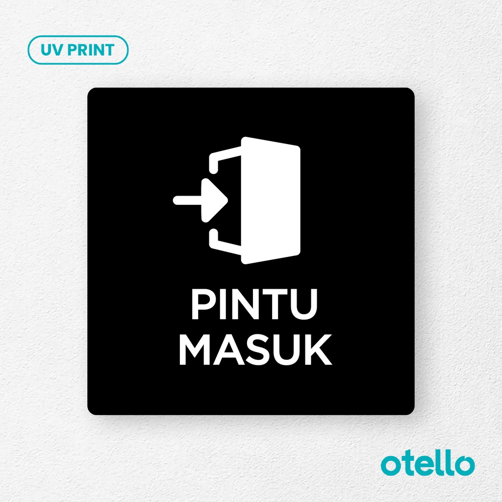 Jual Pintu Masuk Signage Board Akrilik Tempel Dinding Papan Acrylic ...