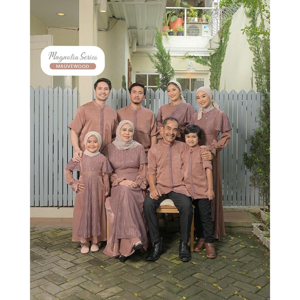 Jual Gamaleea - Magnolia Rayya Mauvewood / Family Set / Seragam ...