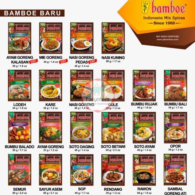 Jual Bumbu Bamboe All Varian - Opor - Kare - soto ayam - soto daging ...