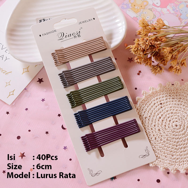 Jual 36 / 60PCS - JEPITAN LIDI KOREA / JEPIT RAMBUT LIDI / PIN RAMBUT ...