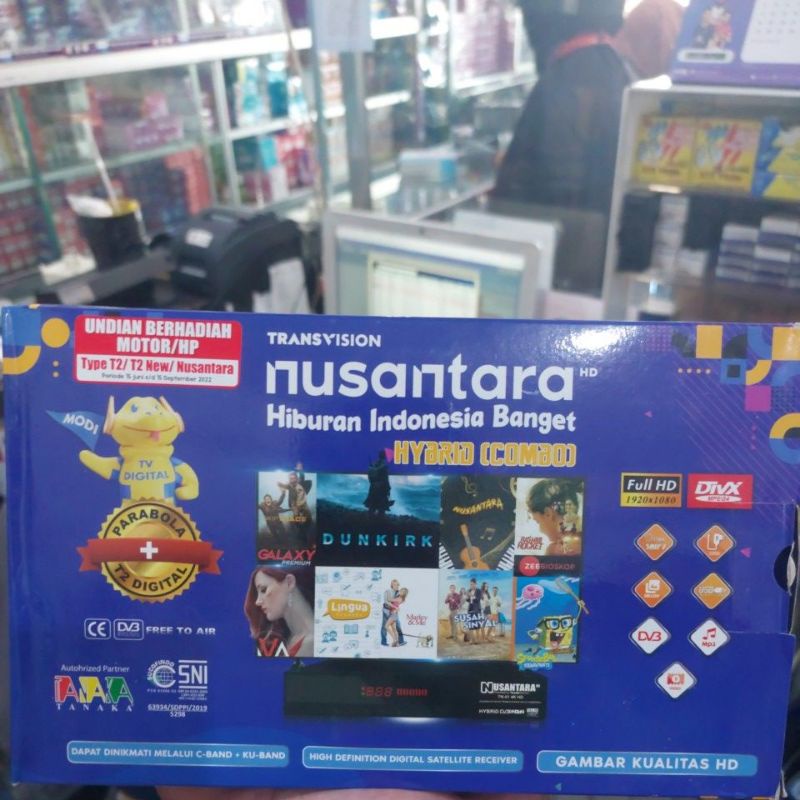 Jual SETOPBOX PLUS PARABOLA TANAKA DVB T2 NUSANTARA / STB MULTI / STB ...