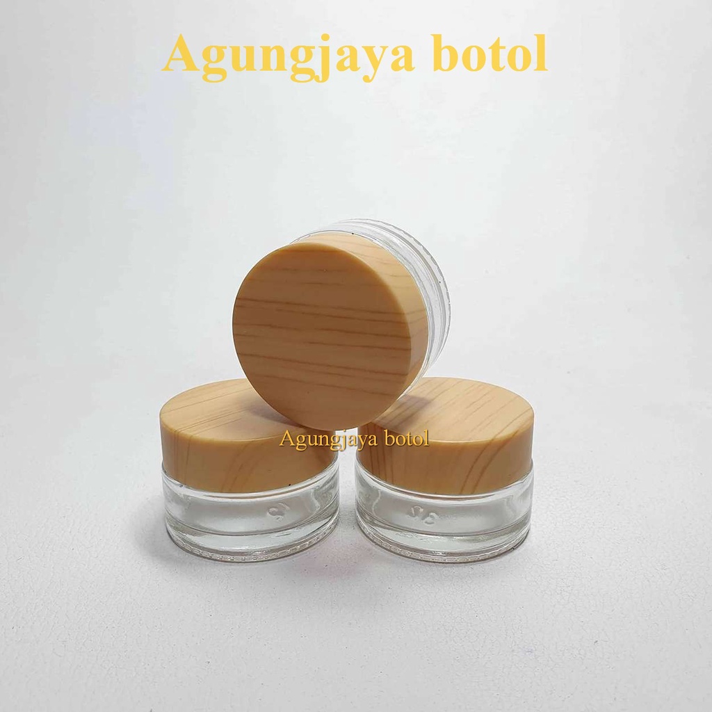 Jual Pot Kaca 20 Gram Bulat Clear Original / Pot Cream Kaca / Pot ...