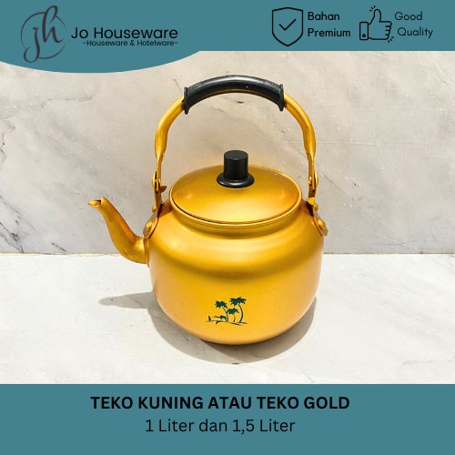 Jual Teko kuning fancy premium / Teko aluminium emas / teko arab gold ...