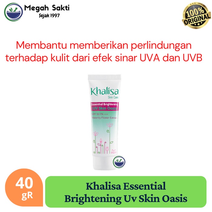 Jual Megah Sakti - Khalisa Essential Brightening Uv Skin Oasis SPF 50 ...
