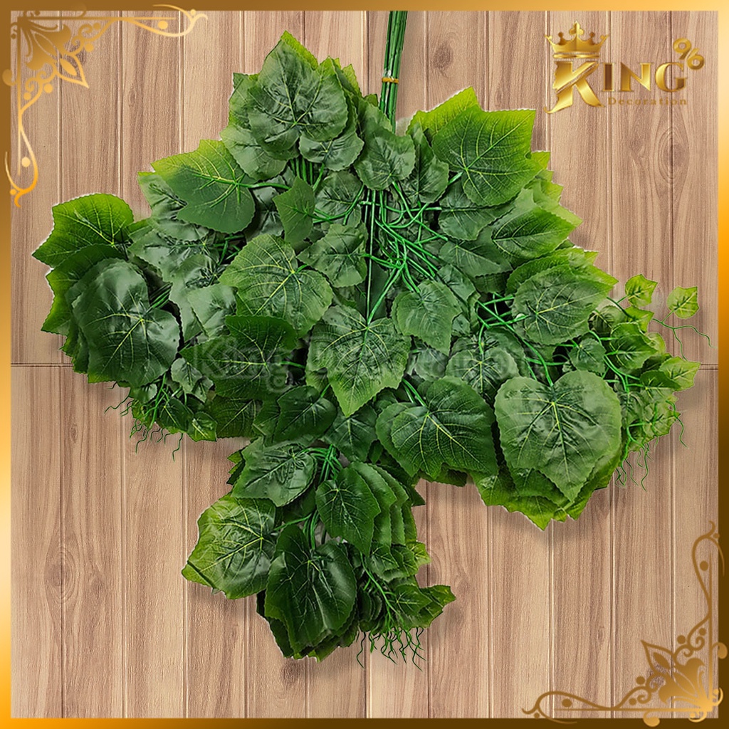 Jual 1 lusin daun anggur bahan latex merk griffin - daun untuk dekorasi ...