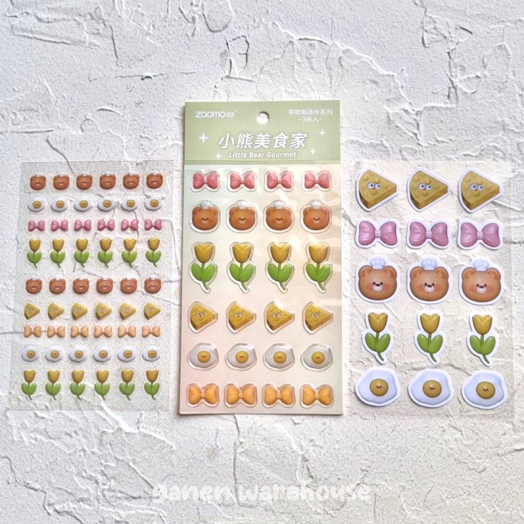 Jual [GW] Sticker 3 Lembar Kawai Korean Stiker Deco | Shopee Indonesia