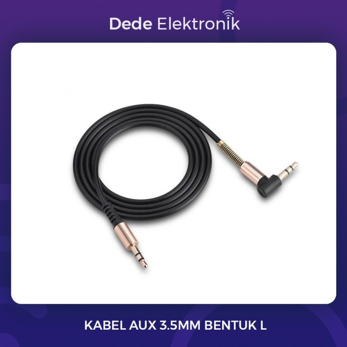 Jual Kabel AUX Audio Extender jack 3.5mm Male to Male HiFi bentuk L ...