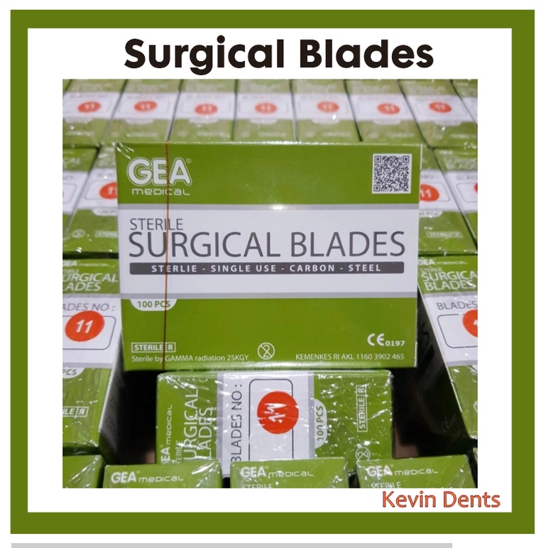 Jual Pisau Bedah Operasi isi 100, Sterile Surgical Blade, GEA Blades ...