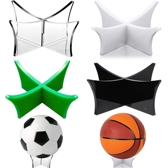 Jual Stand Display Acrylic Bola Basket Sepak Rugby Volly -Akrilik Voli ...