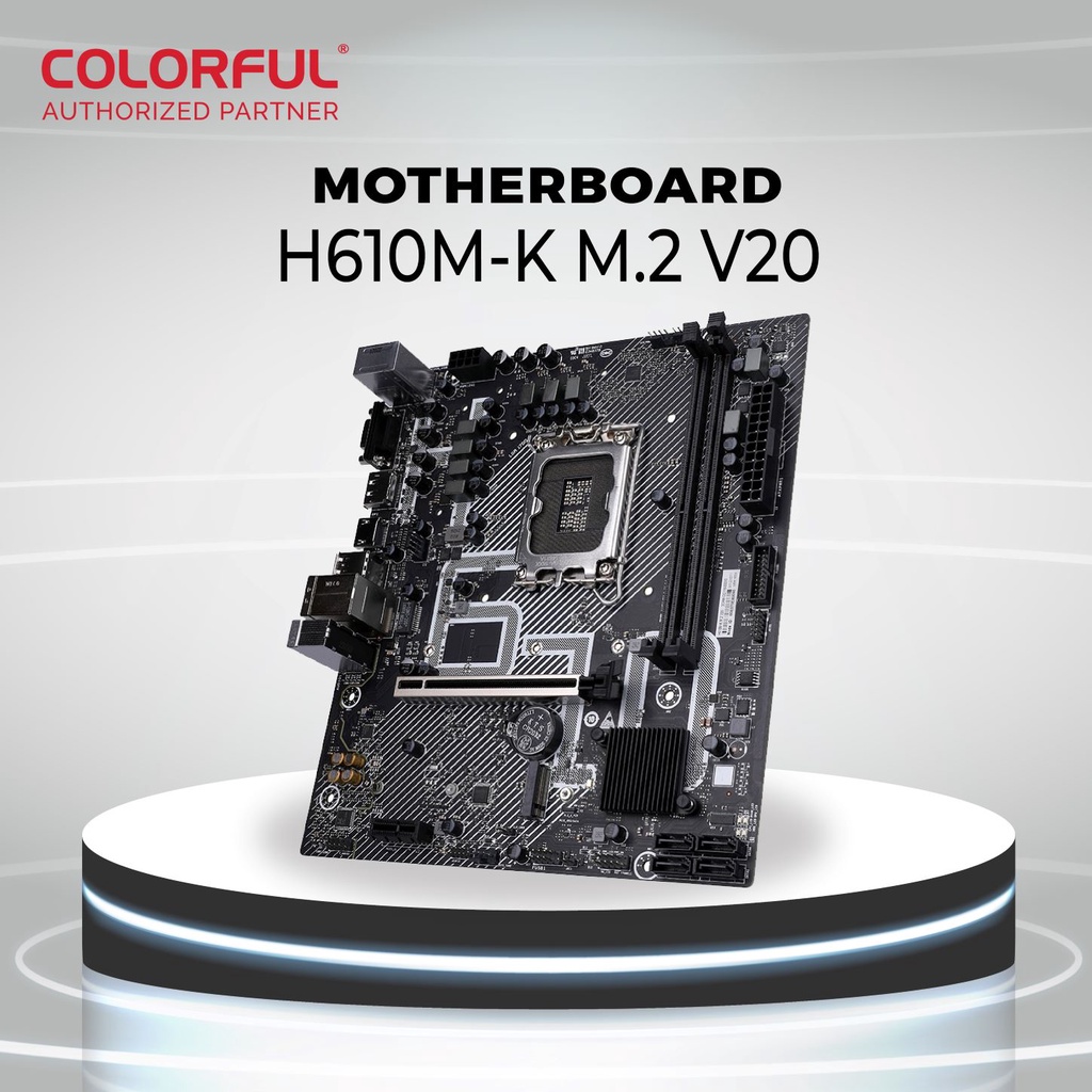Jual Motherboard Colorful H610M-K M.2 V20 (LGA1700, H610, DDR4, USB3.2 ...