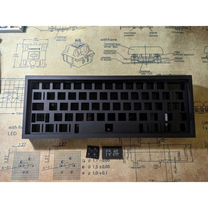 Jual Zerosixty Custom Mechanical Keyboard Acrylic Gasket mount Case ...