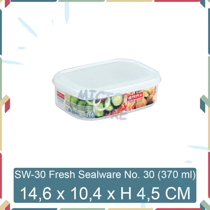 Jual MICTON Lion Star SW-30 Fresh Sealware No. 30 370ml Box Makan ...