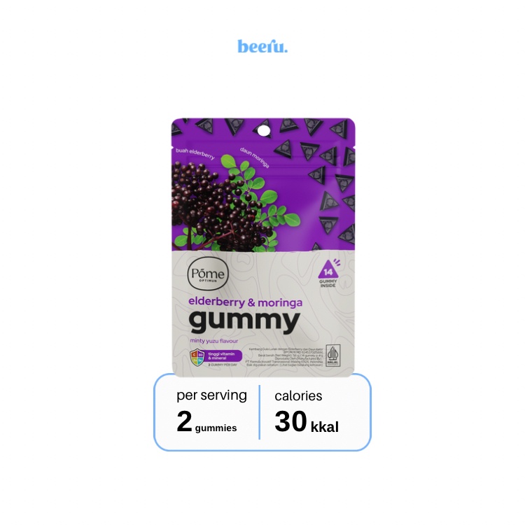 Jual Pome Optimun Elderberry & Moringa Gummy (10 Butir) | Shopee Indonesia