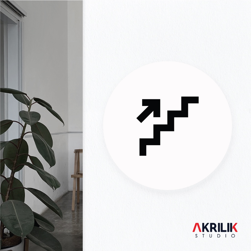 Jual Sign Board Akrilik Naik Tangga Papan Acrylic Signage Tempel ...