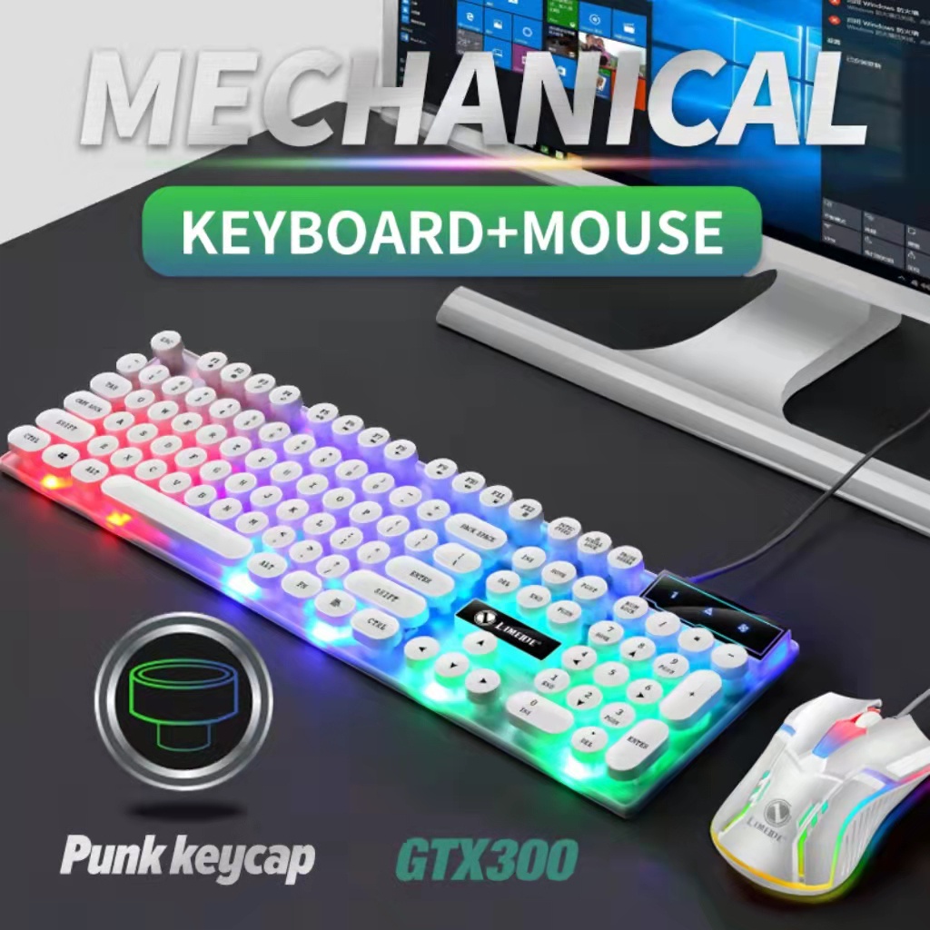 Jual GTX300 Keyboard Gaming Set Gaming Mouse dan Keyboard komputer With ...