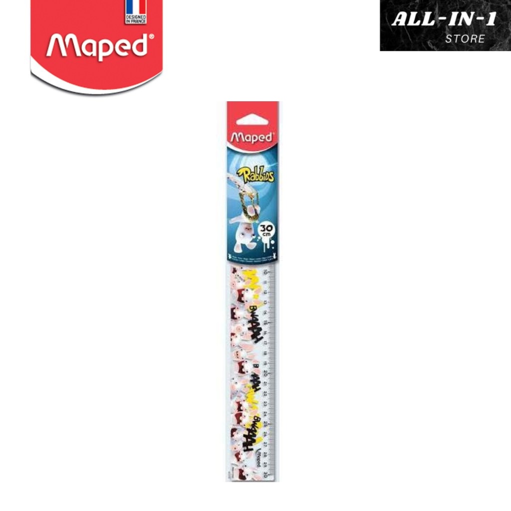 Jual Maped Ruler Rabbids 30cm | Shopee Indonesia