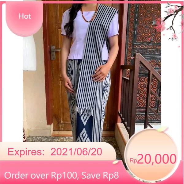 Jual setelan baju tenun adat mix lurik Ulya Etnik | Shopee Indonesia
