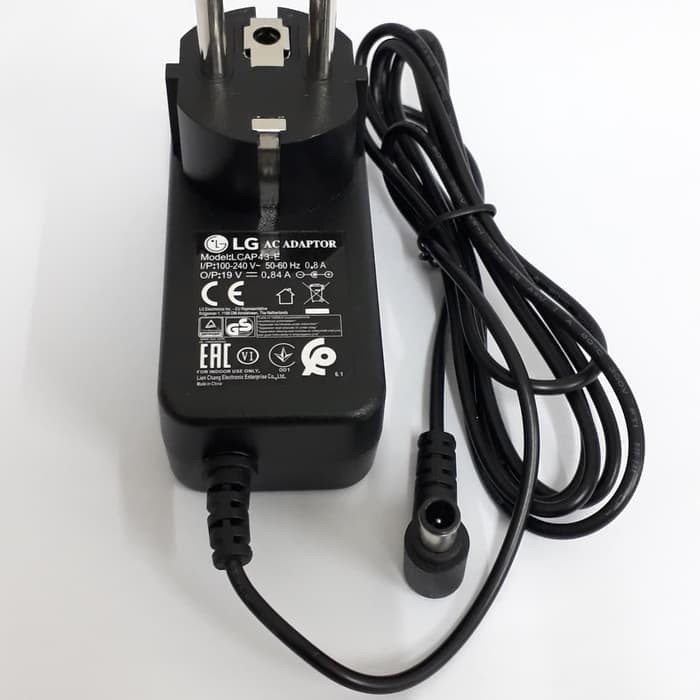 Jual Adaptor Charger Power Supply LG Monitor 19V - 0.84A Adapter ...