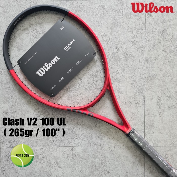Jual Raket Tenis Wilson Clash V2 100 UL / 100UL ( 265gr / 100" ) RJ27 ...